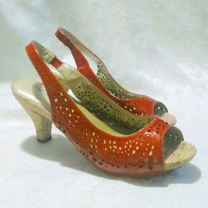 me too | Shoes | Me Too Pastry Patent Leather Cutout Peep Toe Heels ...